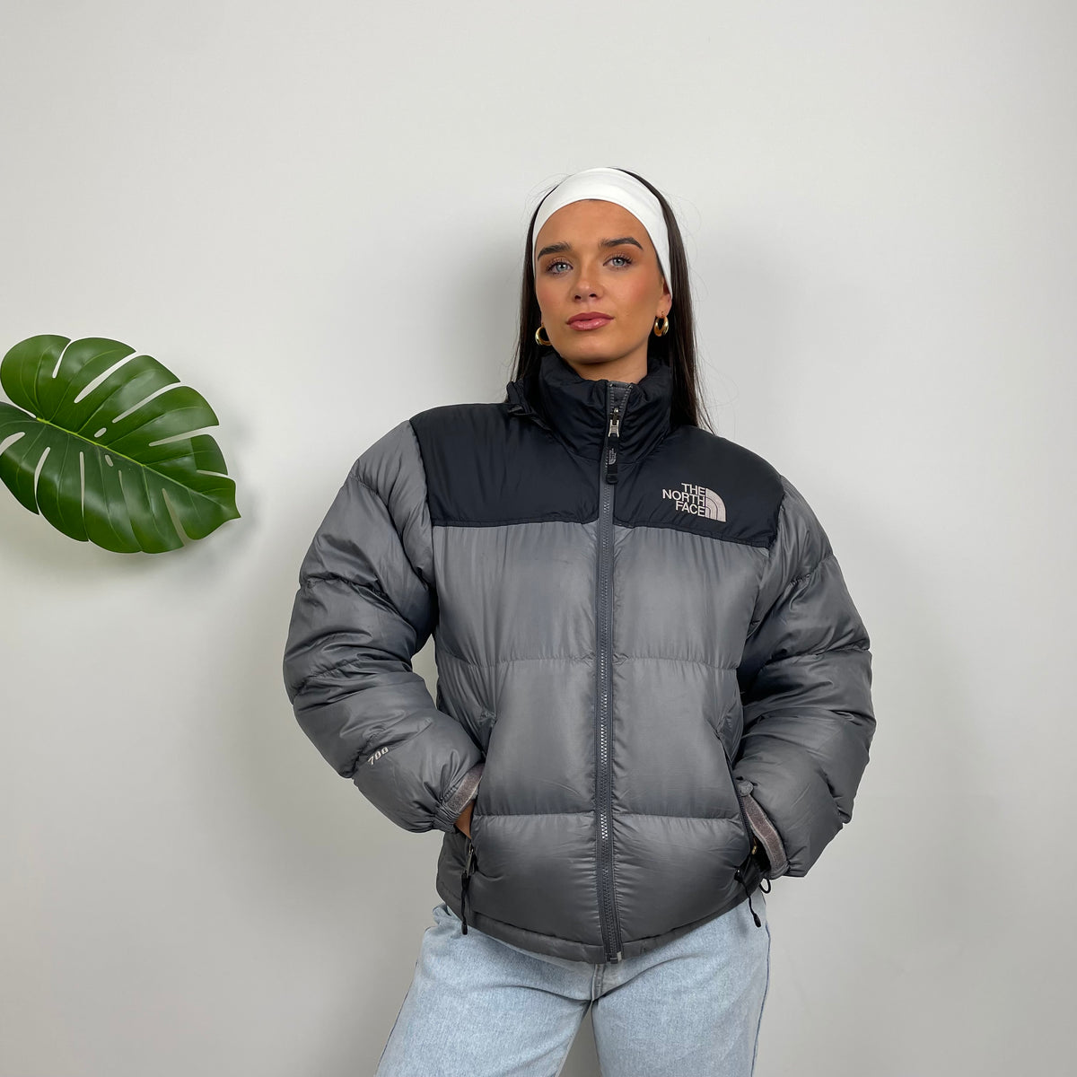 North Face Grey Puffer Jacket (M) – Jamie Online Vintage