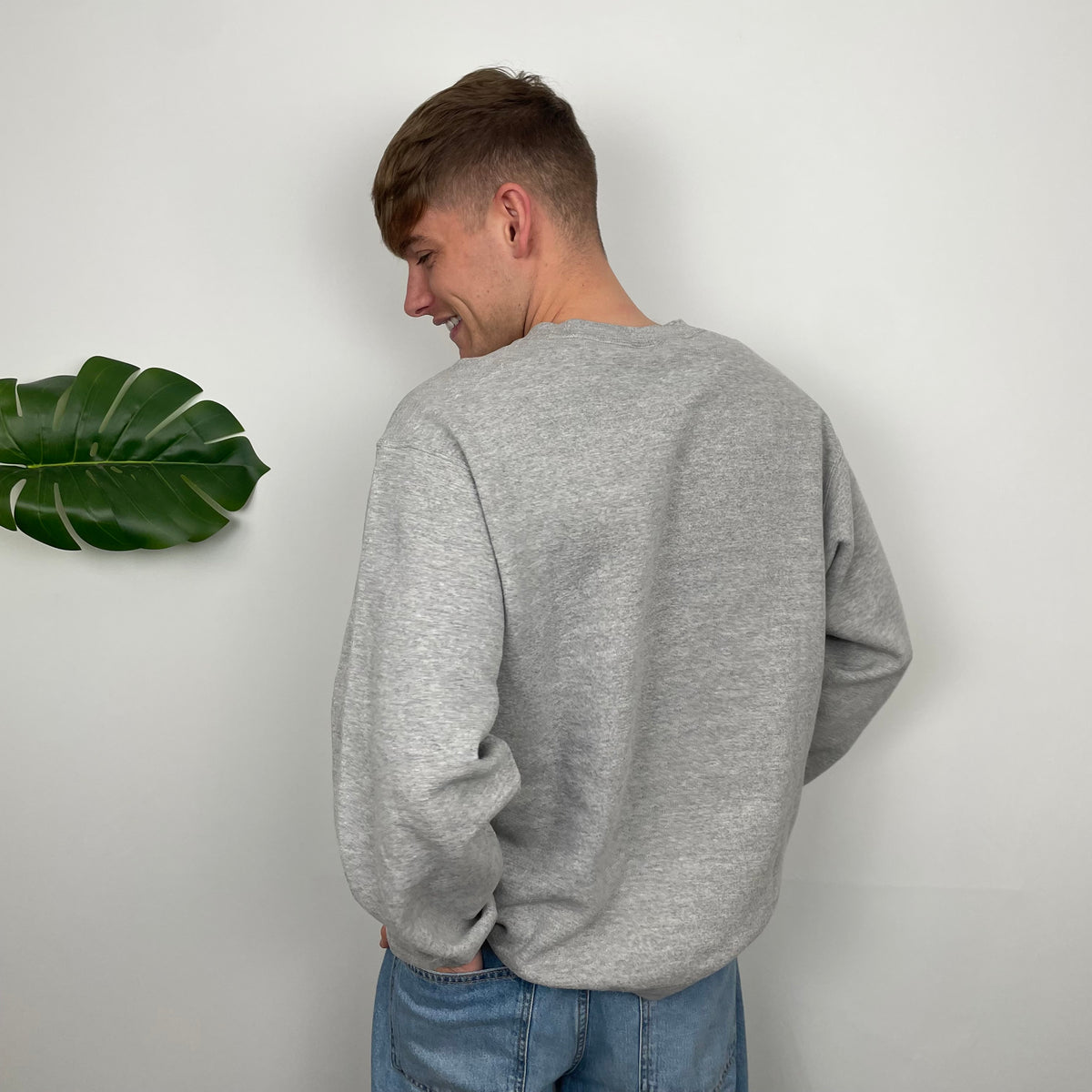 Nike Town New York Grey Embroidered Spell Out Sweatshirt (XL) – Jamie ...