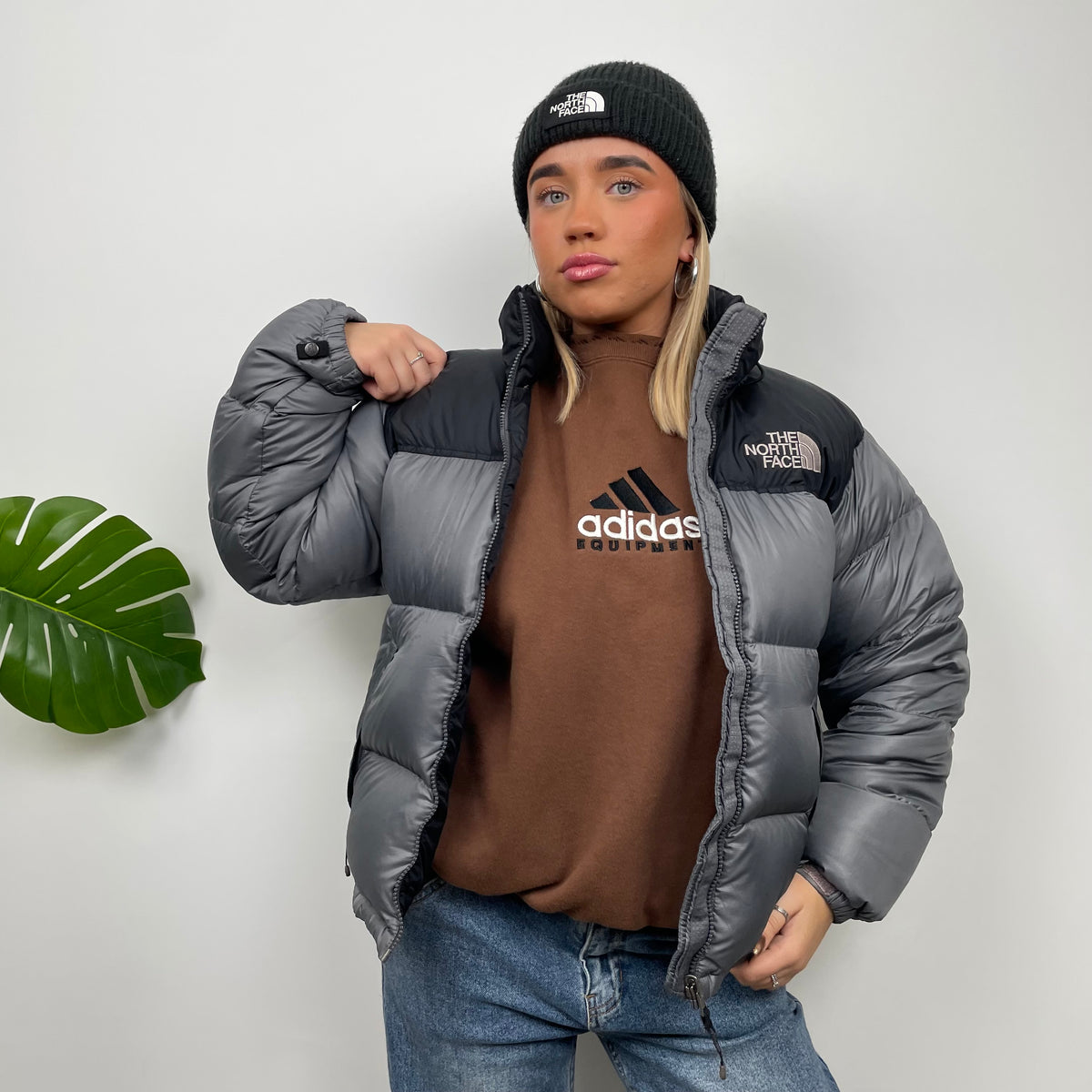 North Face Grey Puffer Jacket (XS) – Jamie Online Vintage