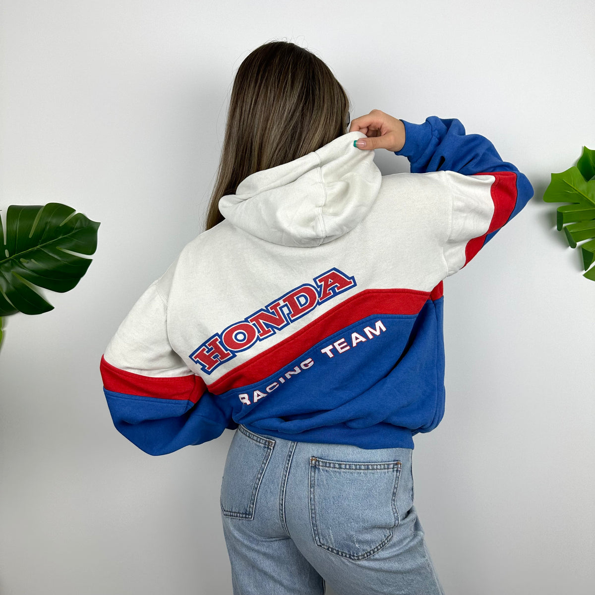 Honda Racing Blue Spell Out Hoodie (M) – Jamie Online Vintage