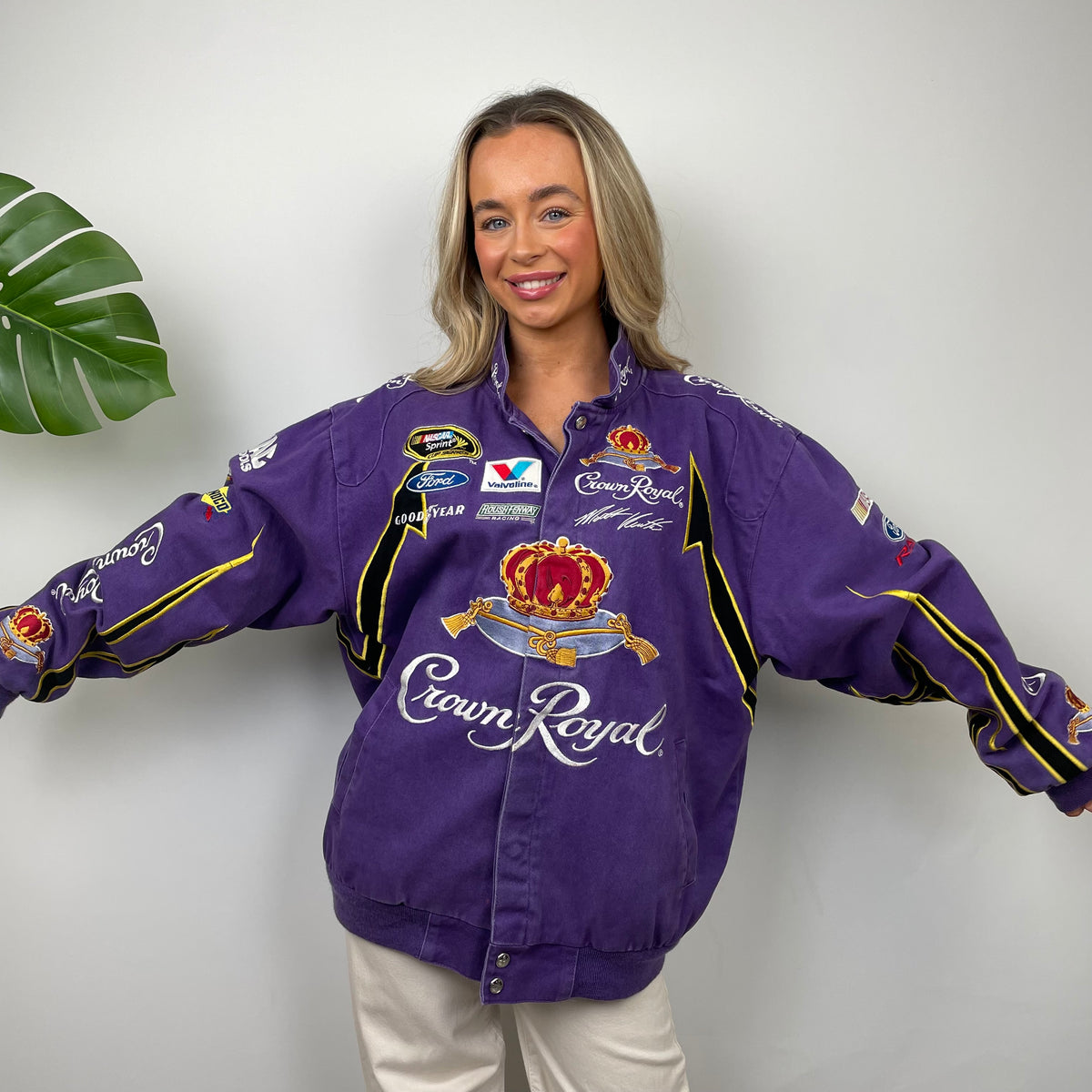 JH Design Crown Royal Purple NASCAR Racing Jacket (M) – Jamie Online ...