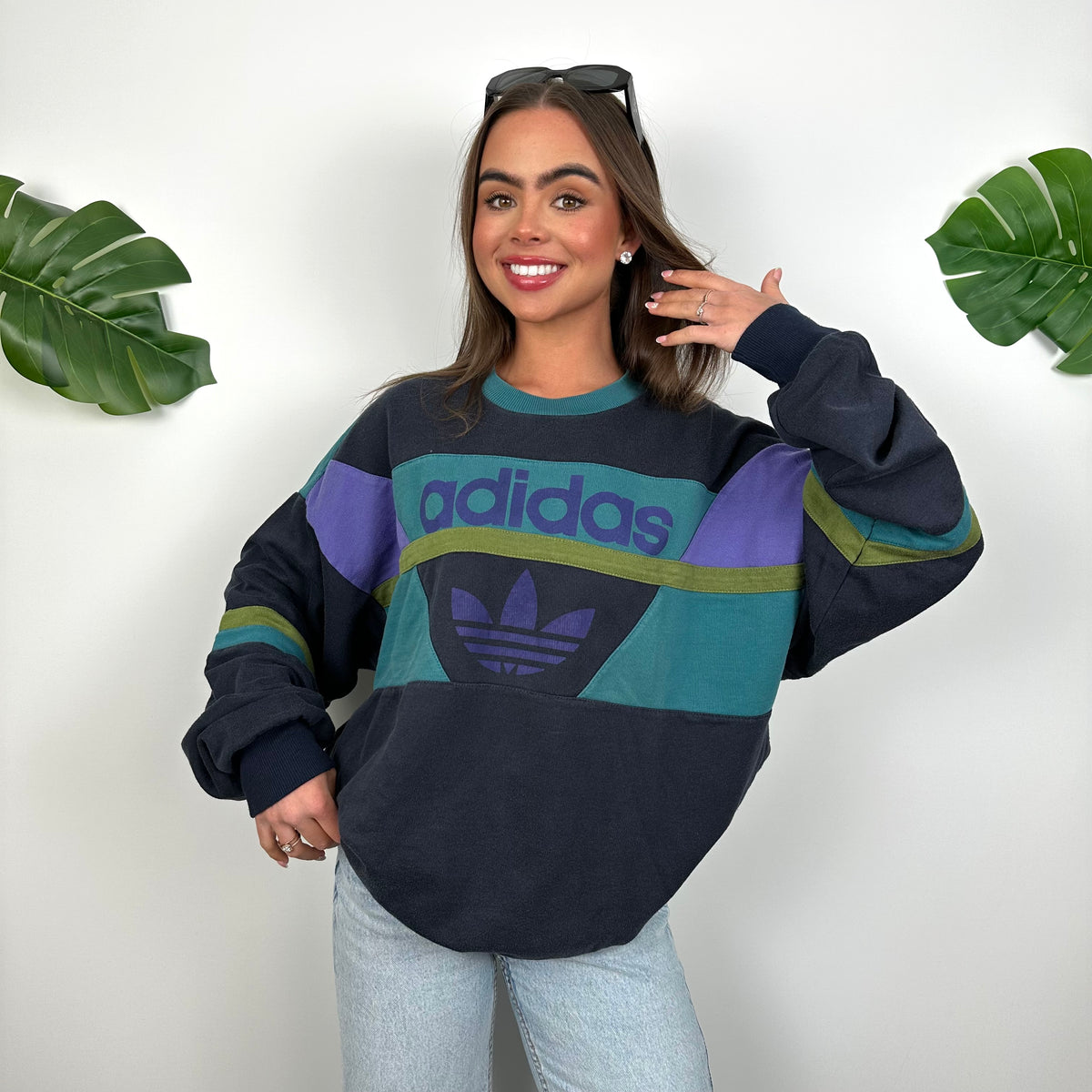 Adidas Colour Block Sweatshirt (M) – Jamie Online Vintage