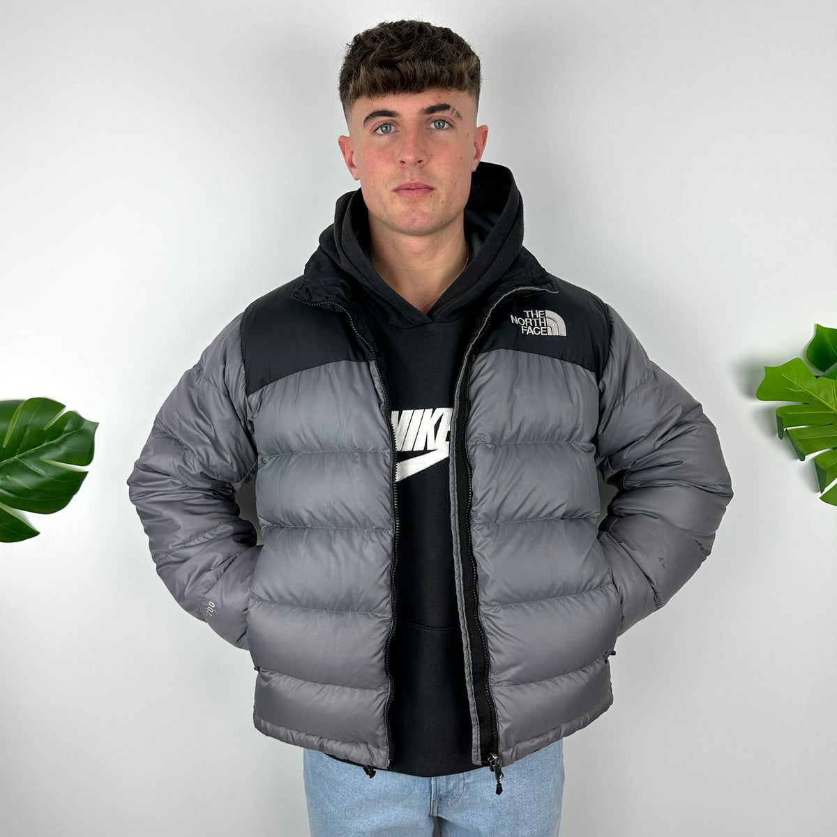 North Face Grey Puffer Jacket (M) – Jamie Online Vintage