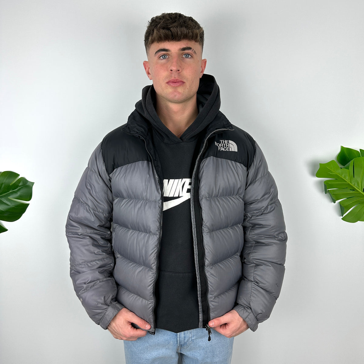 North Face Grey Puffer Jacket (M) – Jamie Online Vintage